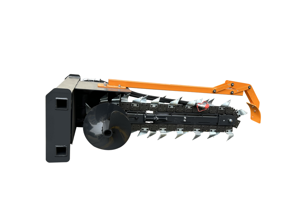 Wolfequip 48" Trencher for Skid Steer Attachment Heavy Duty